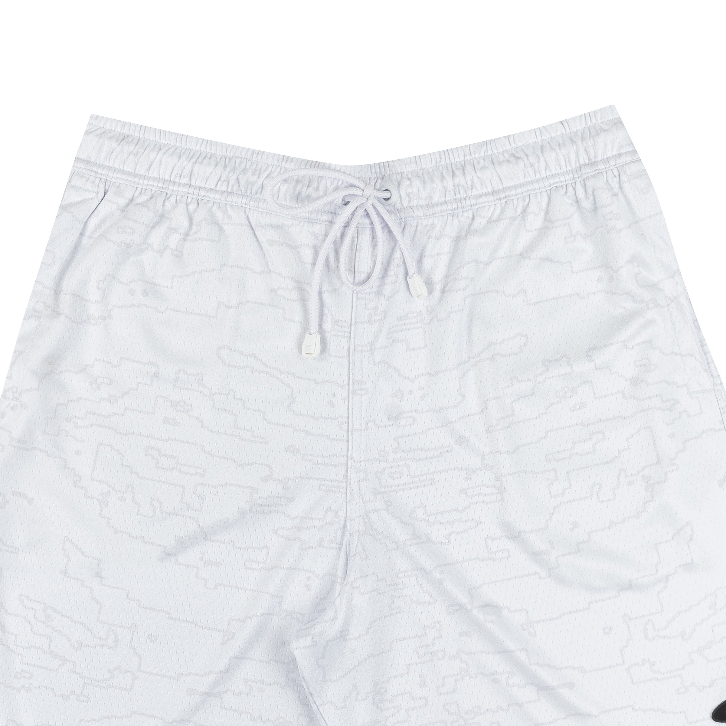 Shorts Outline Map Mesh Branco – Disturb Industries
